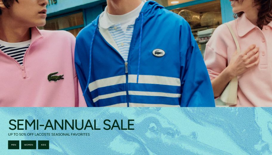 Lacoste促銷半價起！海外官網入手經典鱷魚恤Polo、SNIDEL聯乘等 | Buy&Ship（香港）