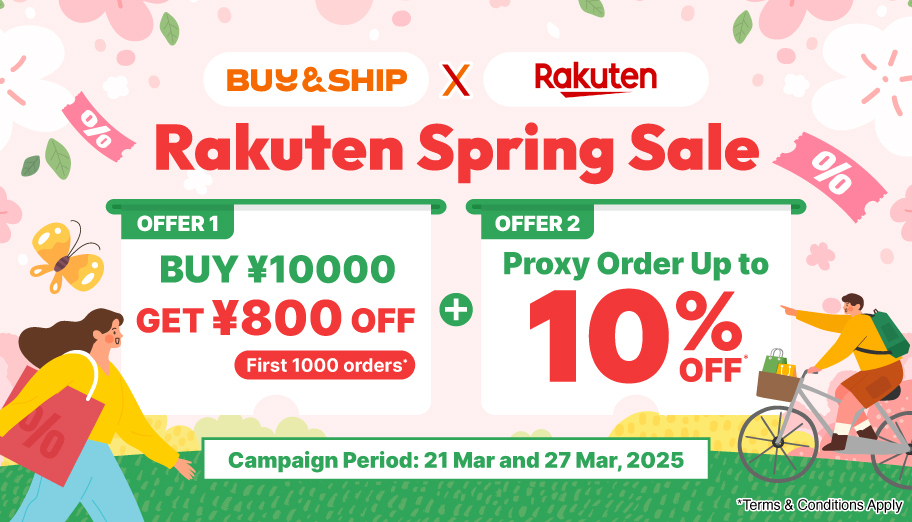 Rakuten Japan Spring Sales: Save Up to JPY 1,600 + 10% Off Proxy Orders! | Buy&Ship Hong Kong